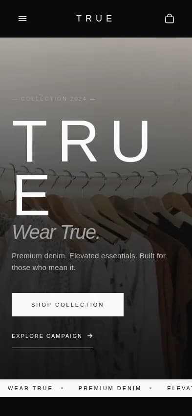 TRUE Fashion Storefront