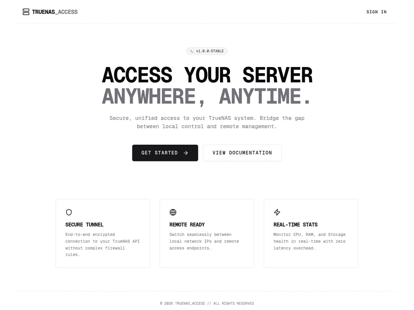 TrueNAS Remote Access
