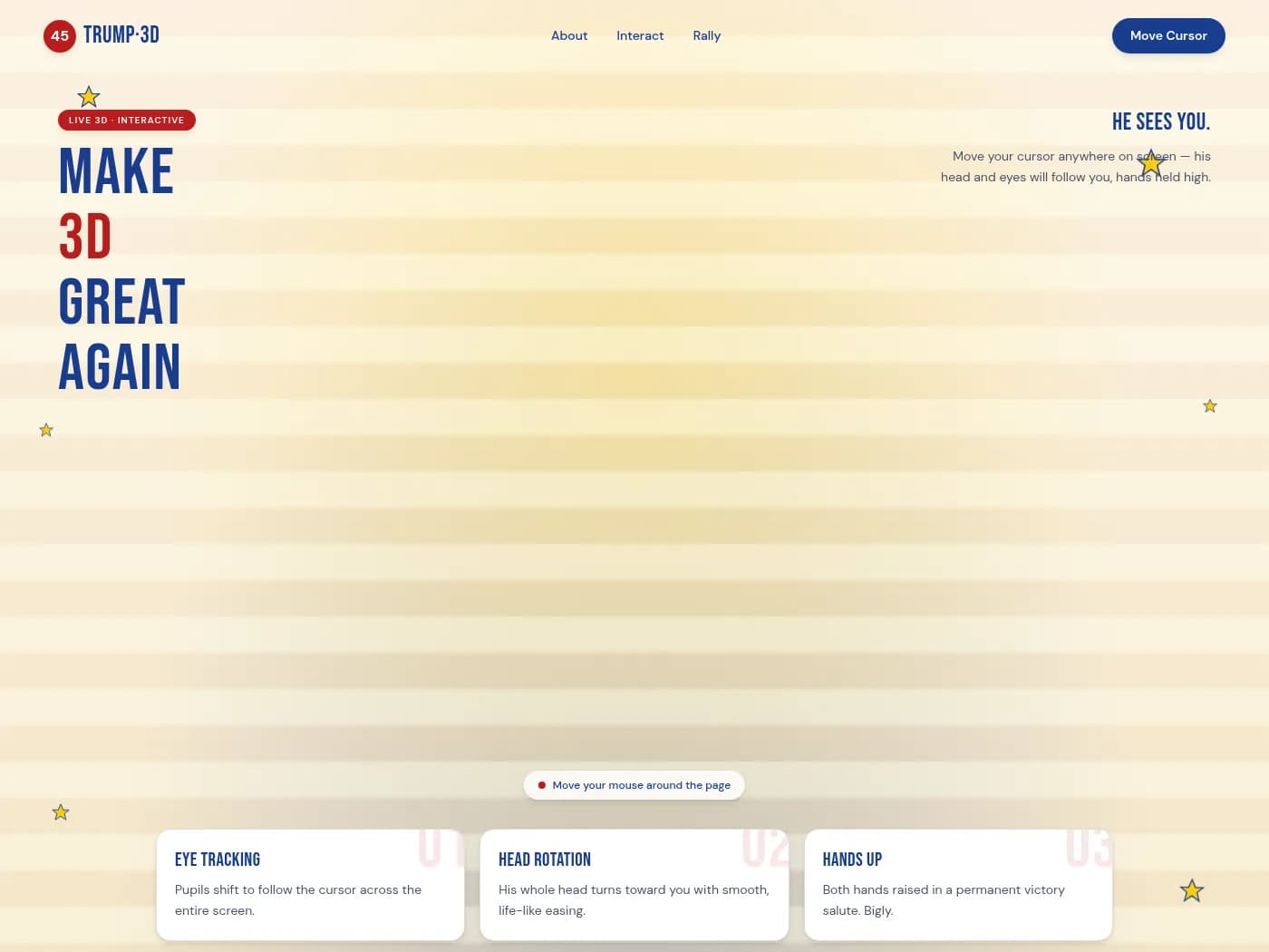 Trump 3D Interactive Site