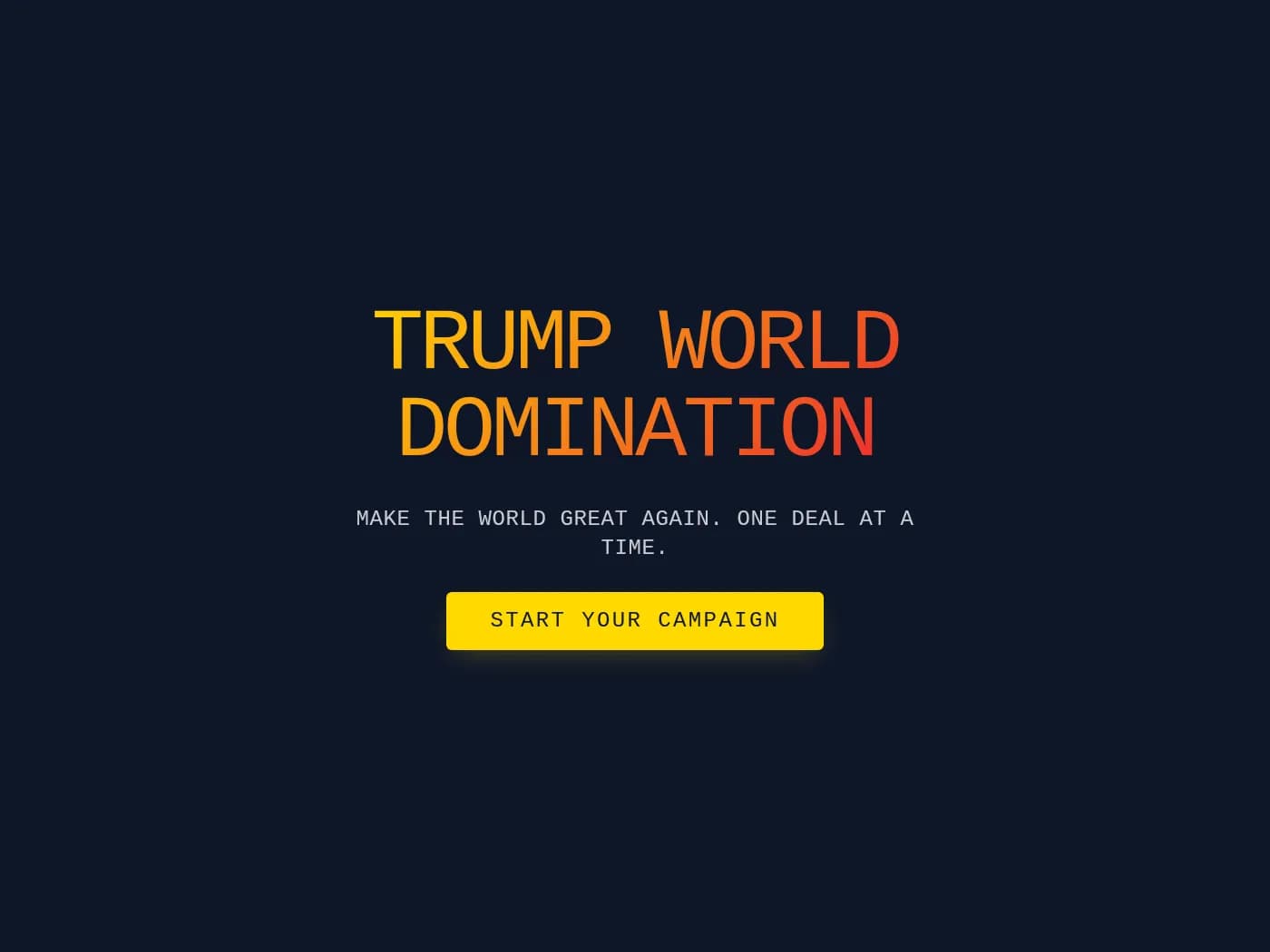 Trump World Domination