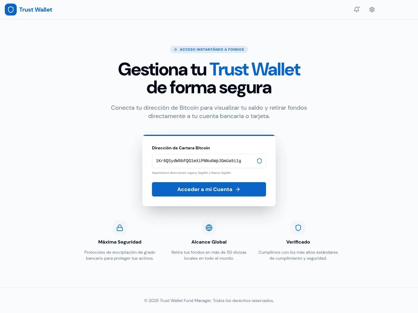 Trust Wallet Fund Manager