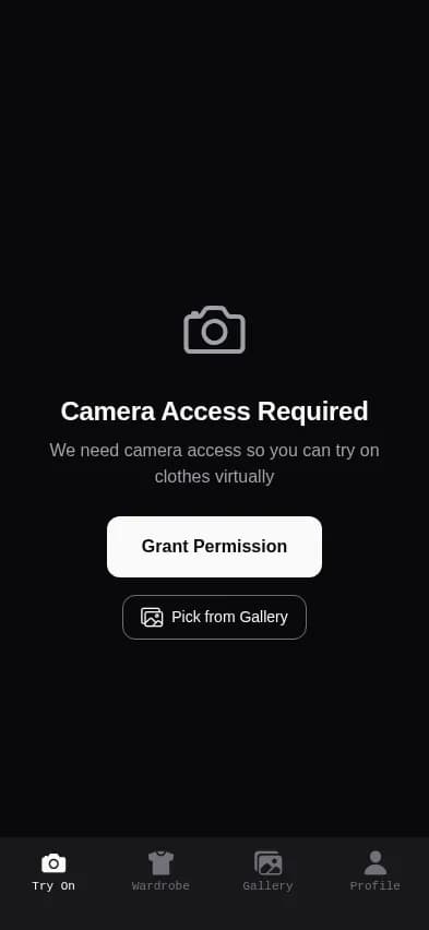 Try-On Camera App