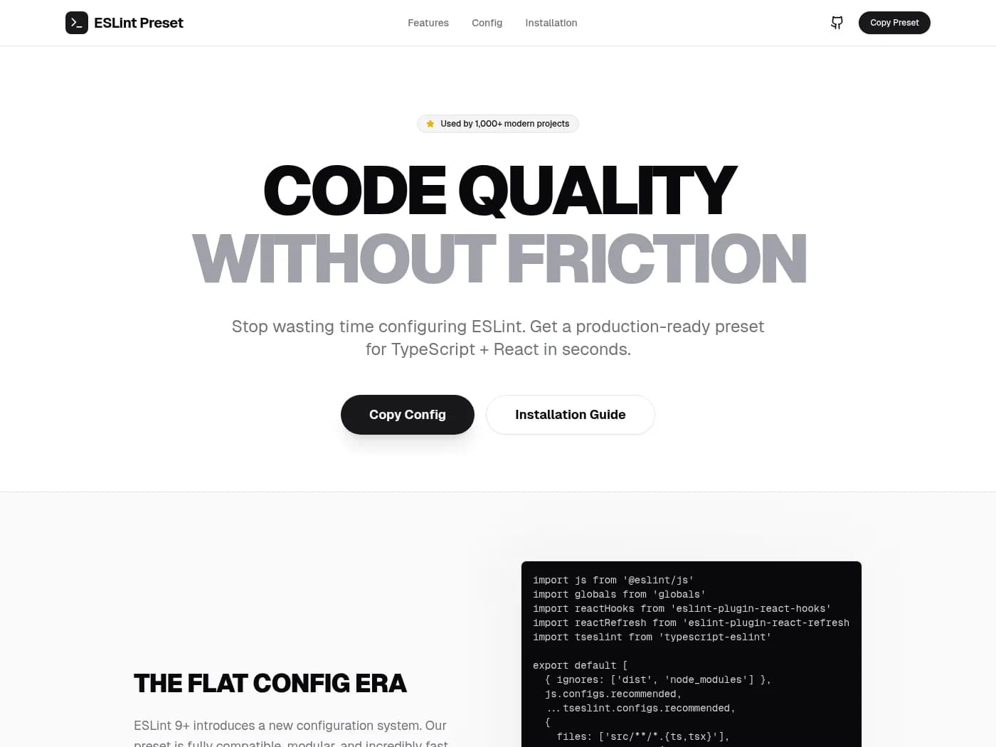 TS React ESLint Preset