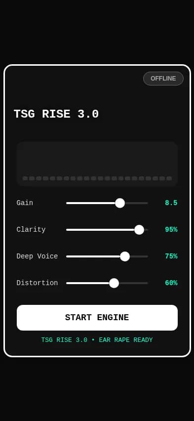 TSG Rise Web Audio Panel