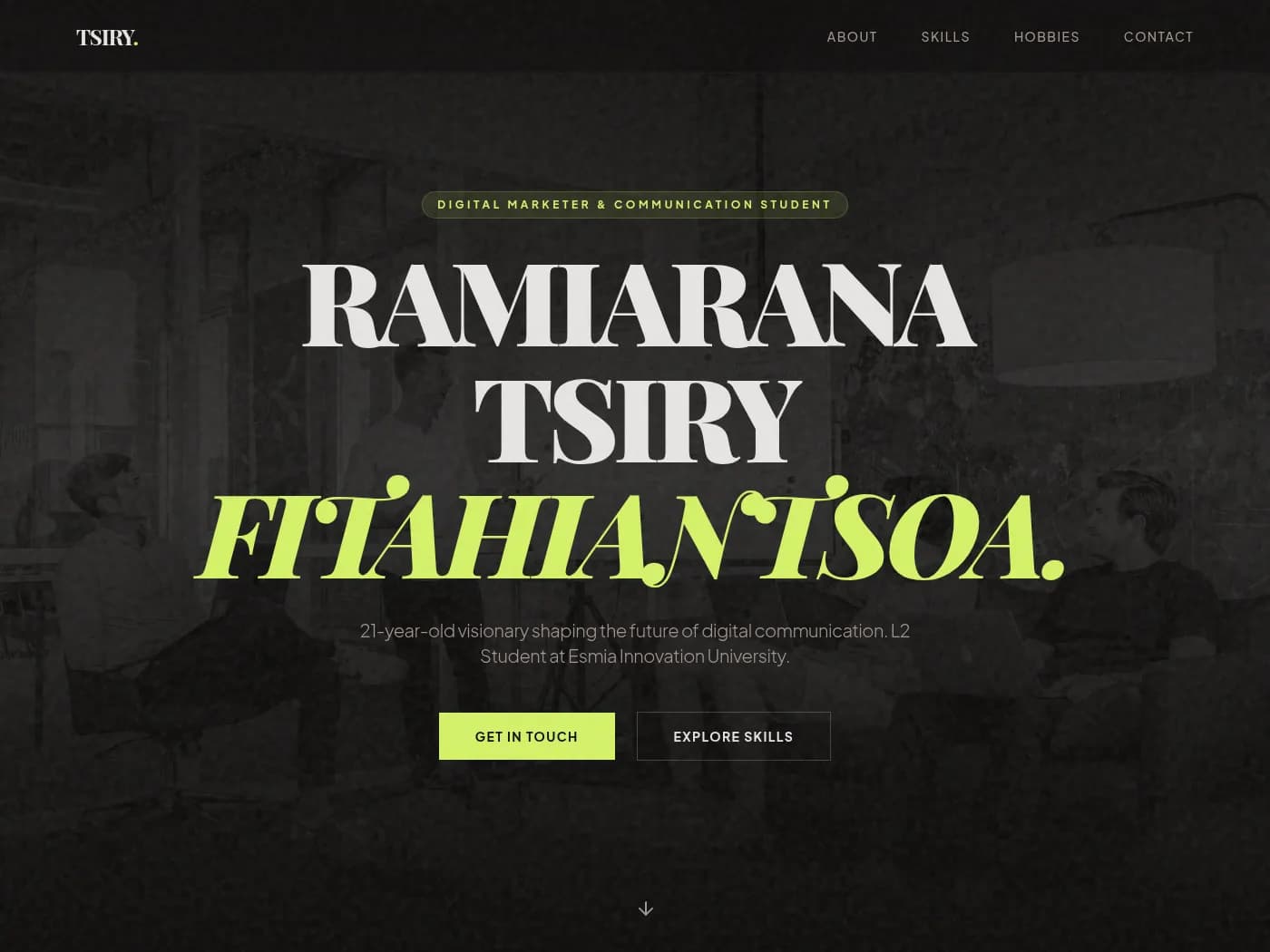 Tsiry Fitahiantsoa Portfolio