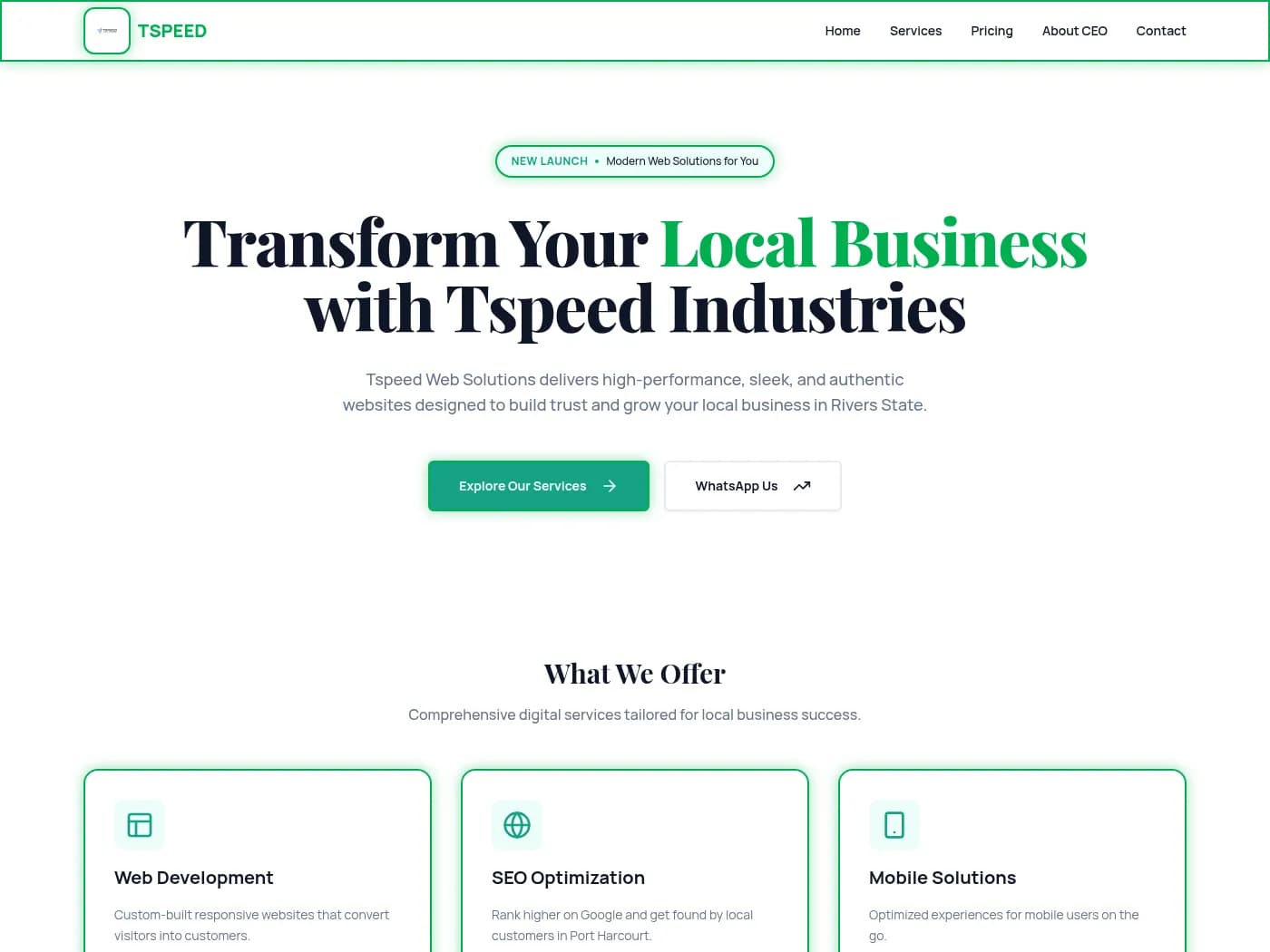 Tspeed Web Solutions