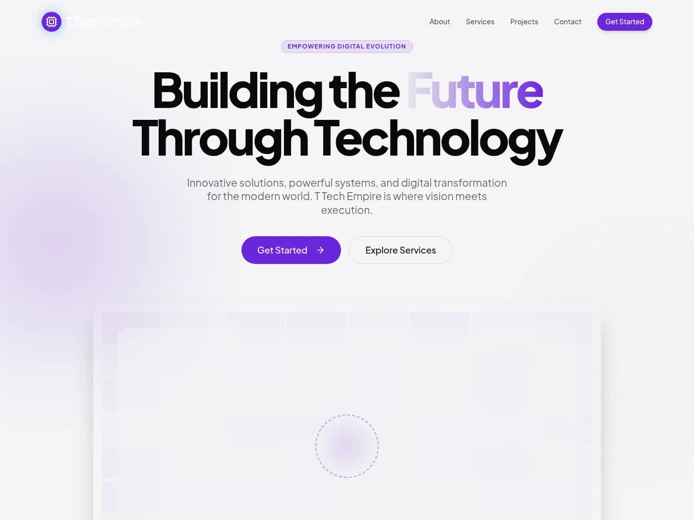 T Tech Empire Landing