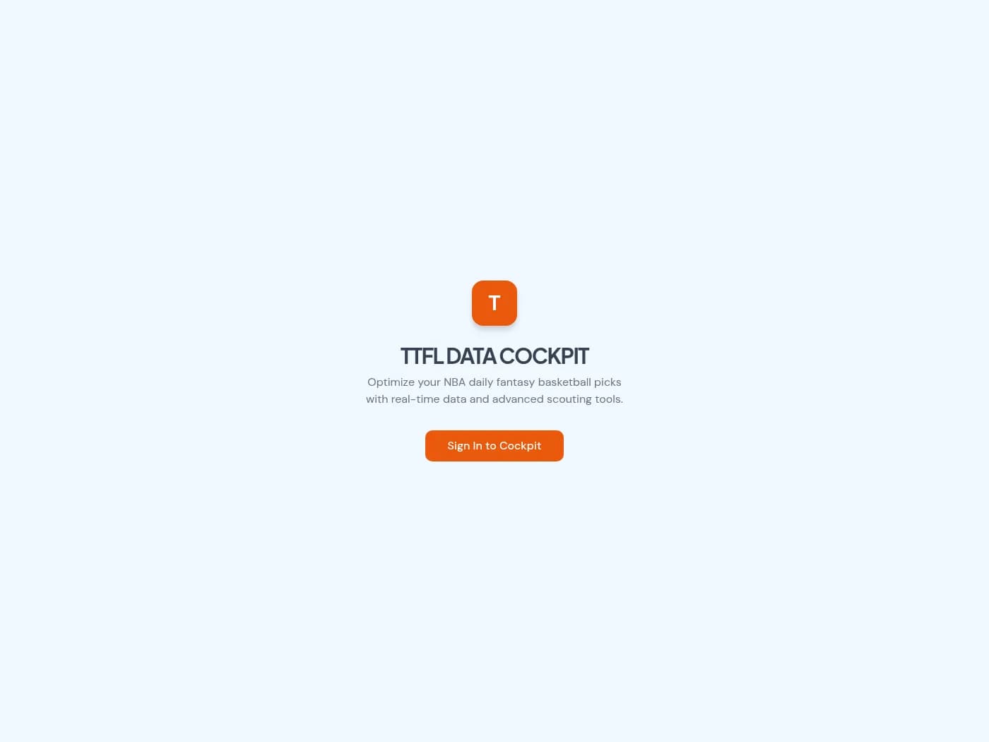 TTFL Data Cockpit
