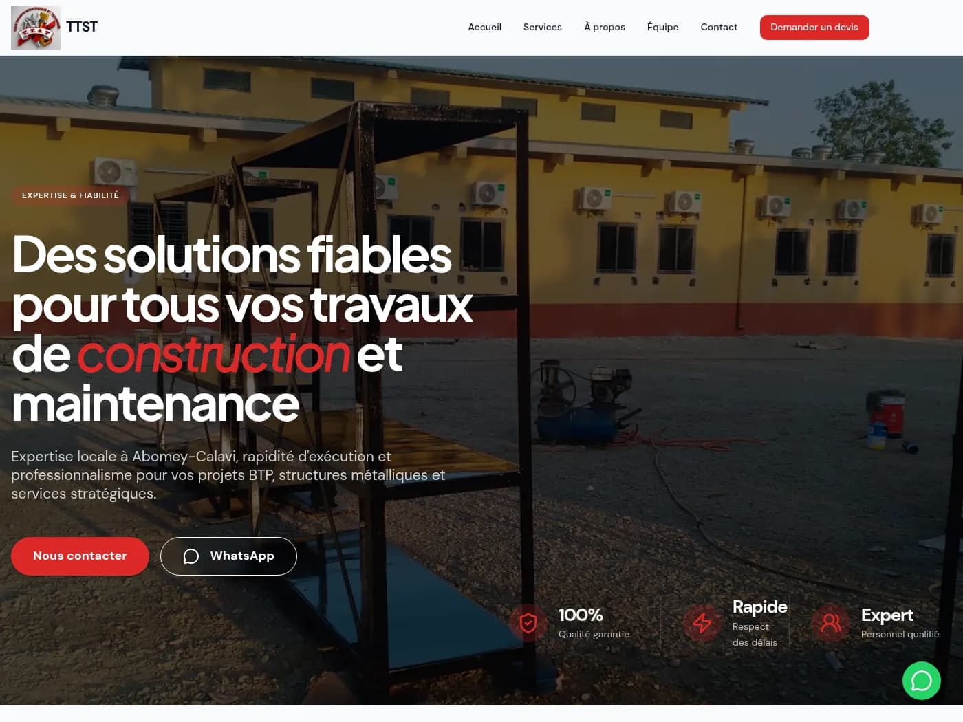 TTST Construction Web Presence