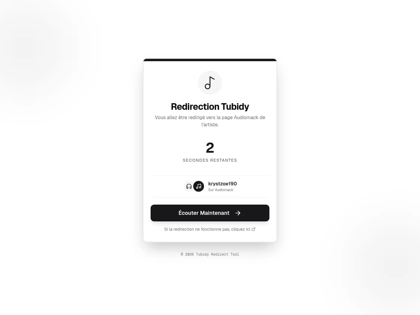 Tubidy Redirect Link