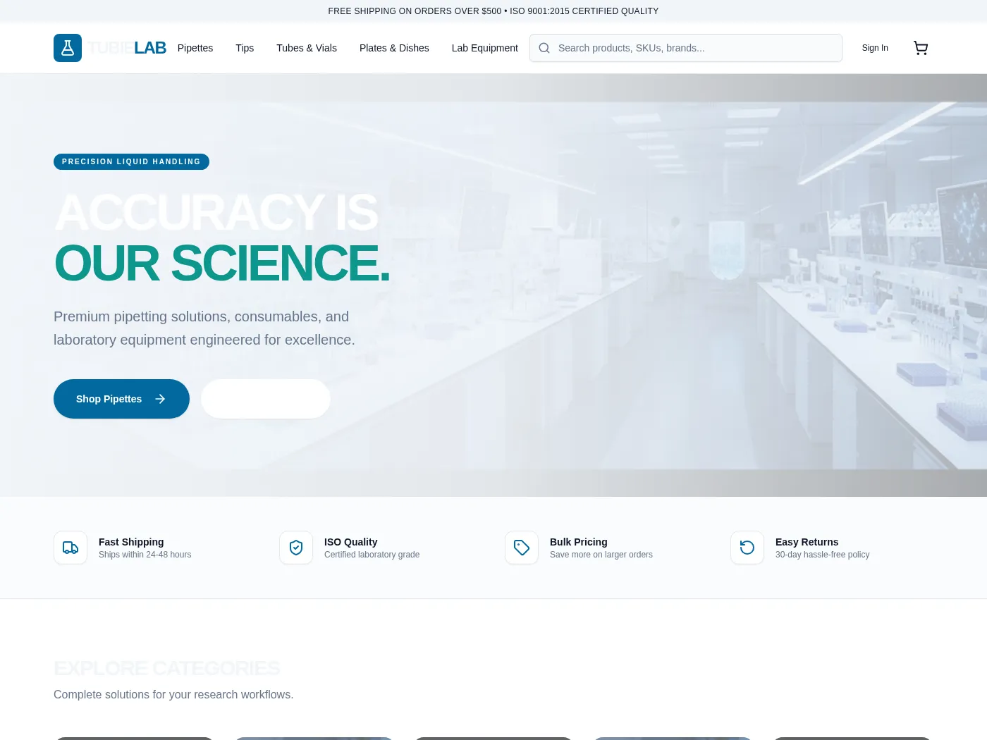 Tubie Lab Storefront