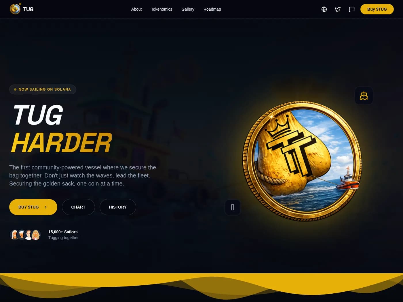 Tug Coin Website