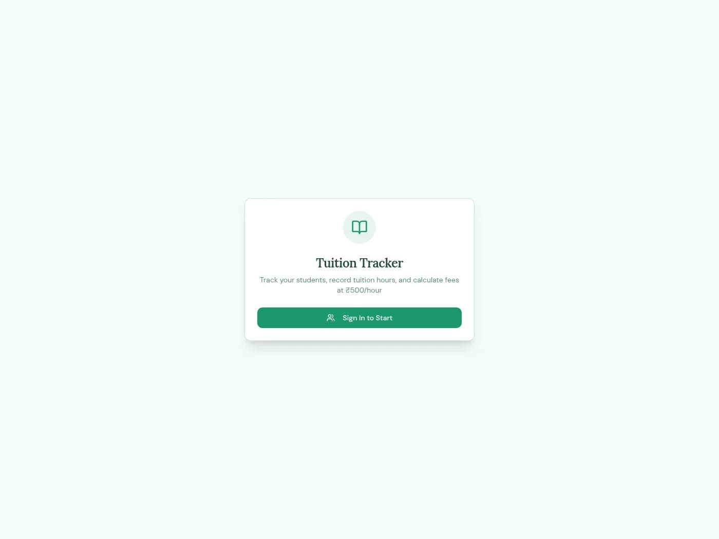 Tuition Tracker App