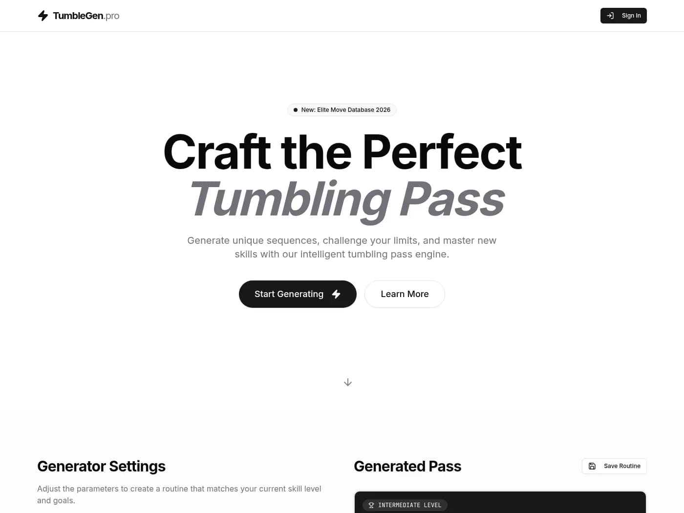 Tumble Generator Pro