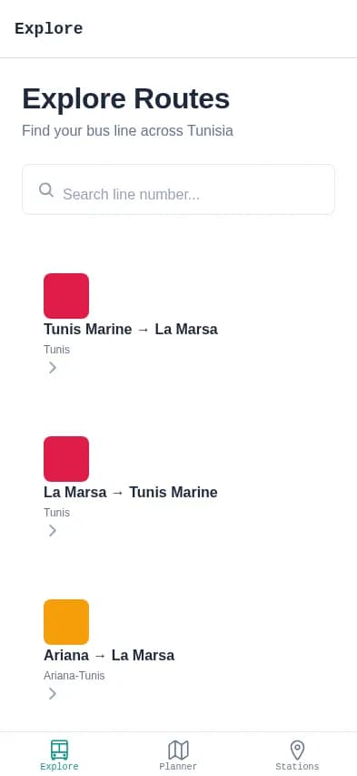 Tunisia Bus Tracker