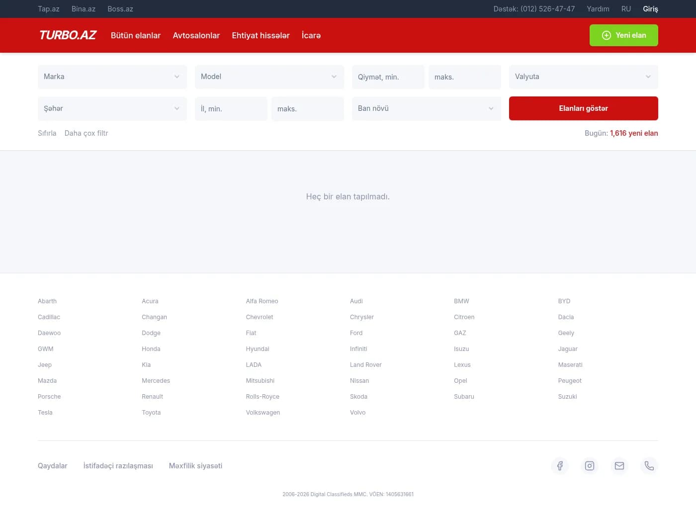 Turbo Marketplace Clone