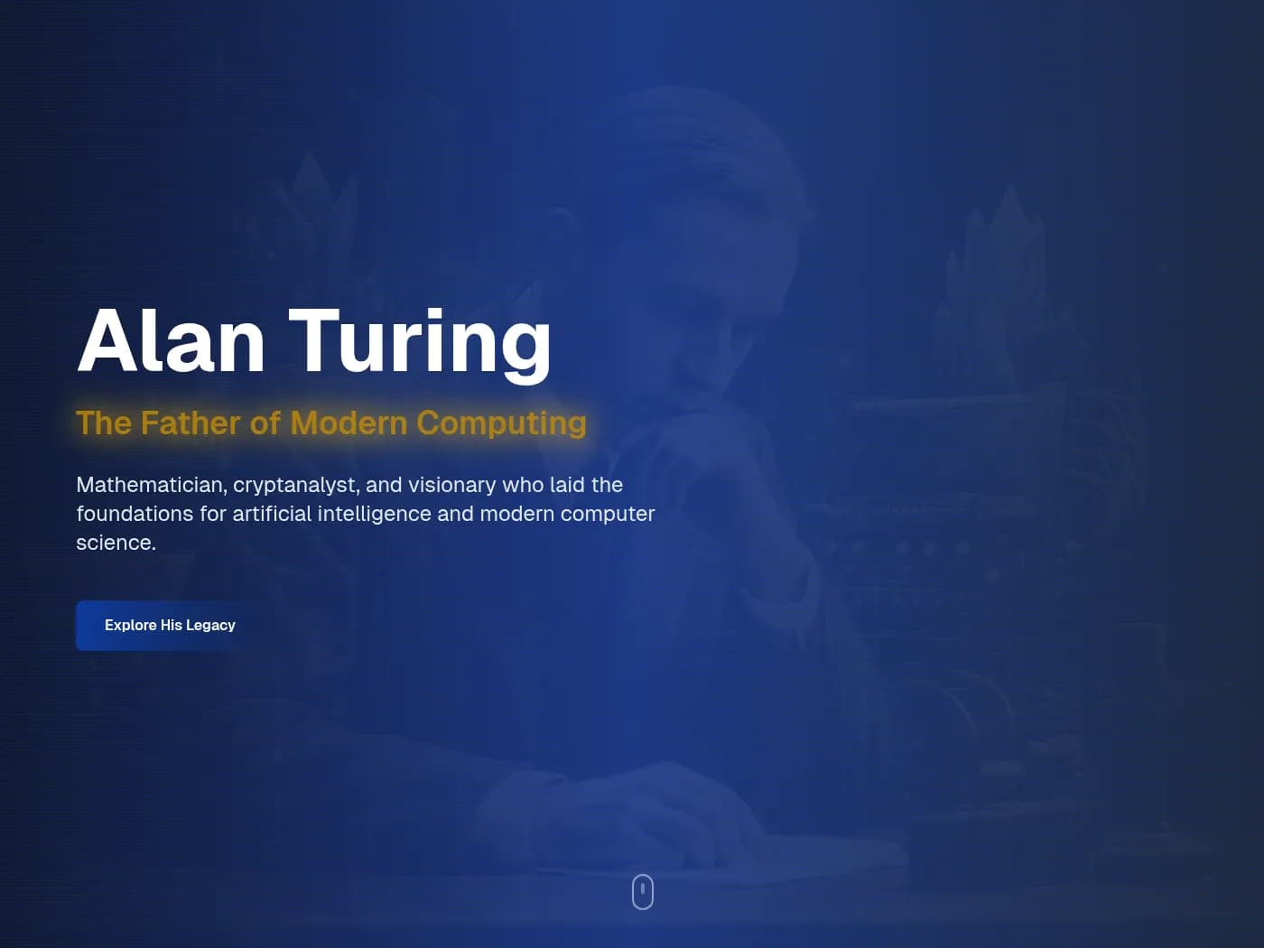 Turing Tribute Landing