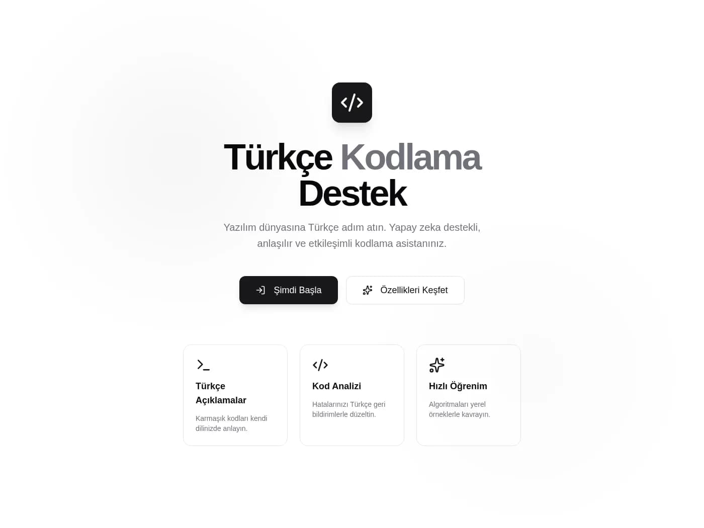 Türkçe Kodlama Destek