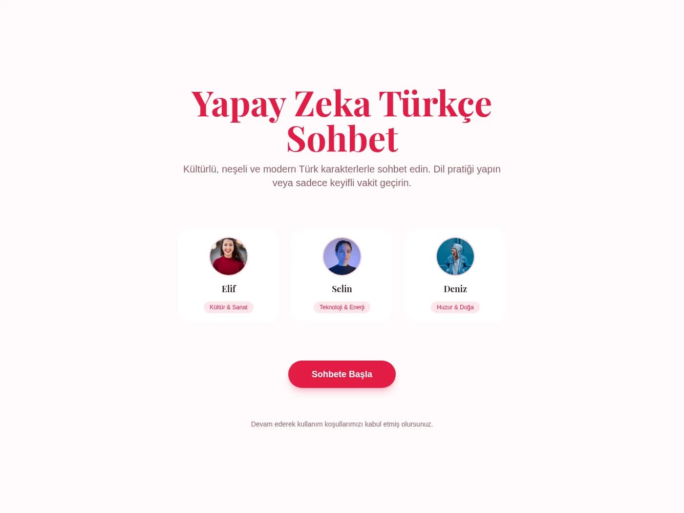 AI Turkish Chat Platform
