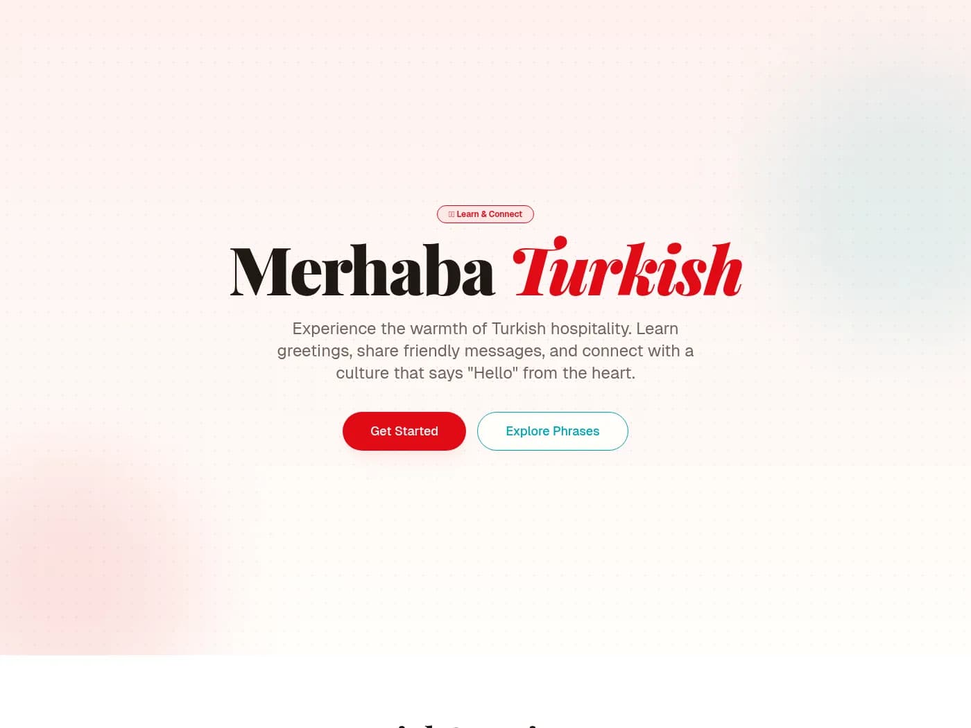 Hello Turkish Greeting App