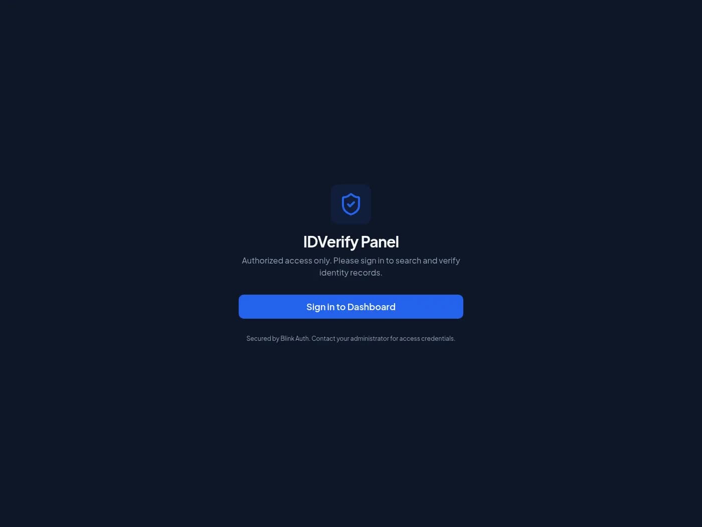IDVerify Panel
