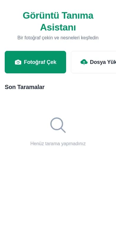 Görüntü Tanıma Asistanı