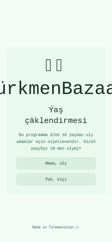 TürkmenBazaar App