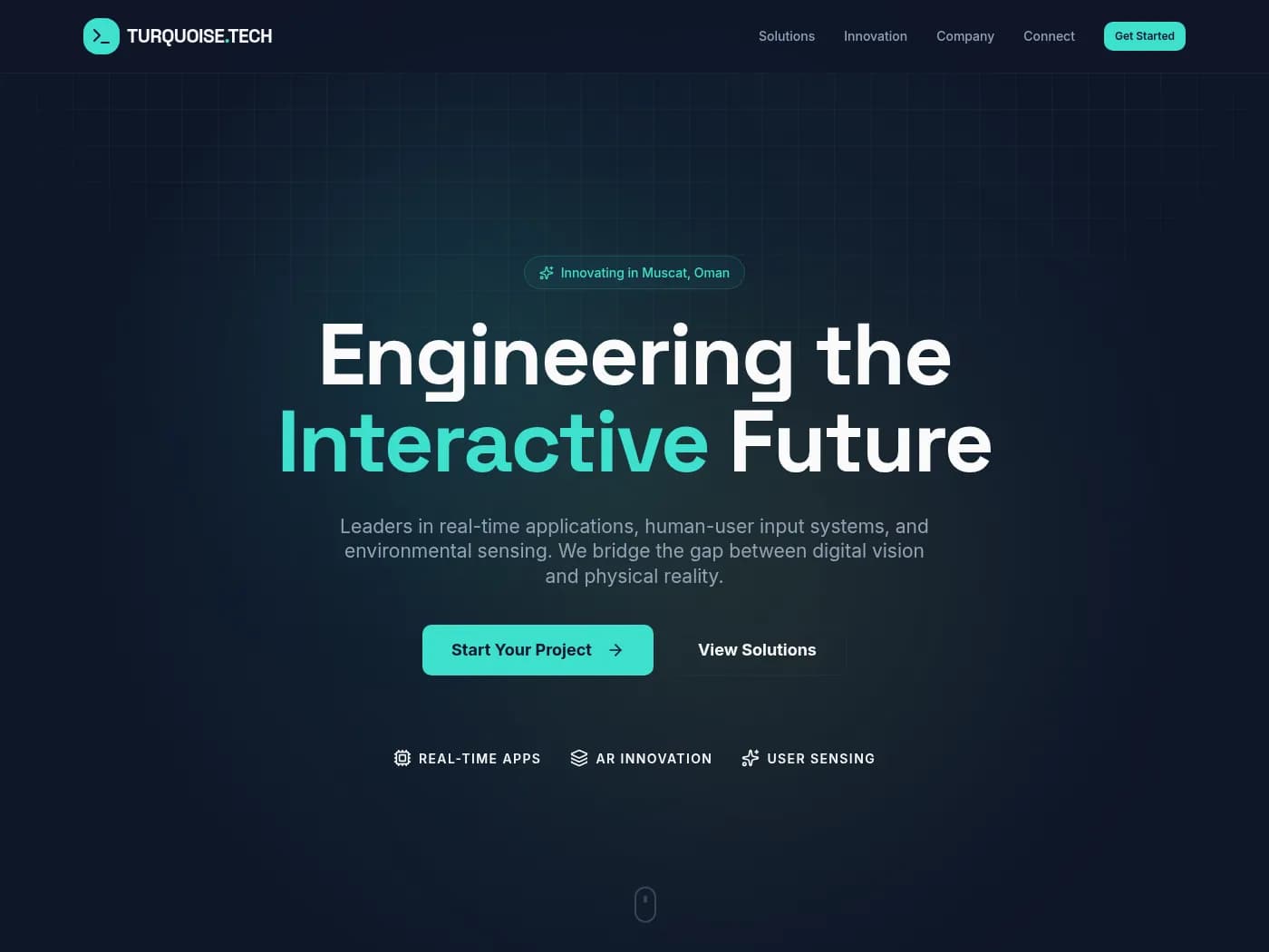 Turquoise Tech Website