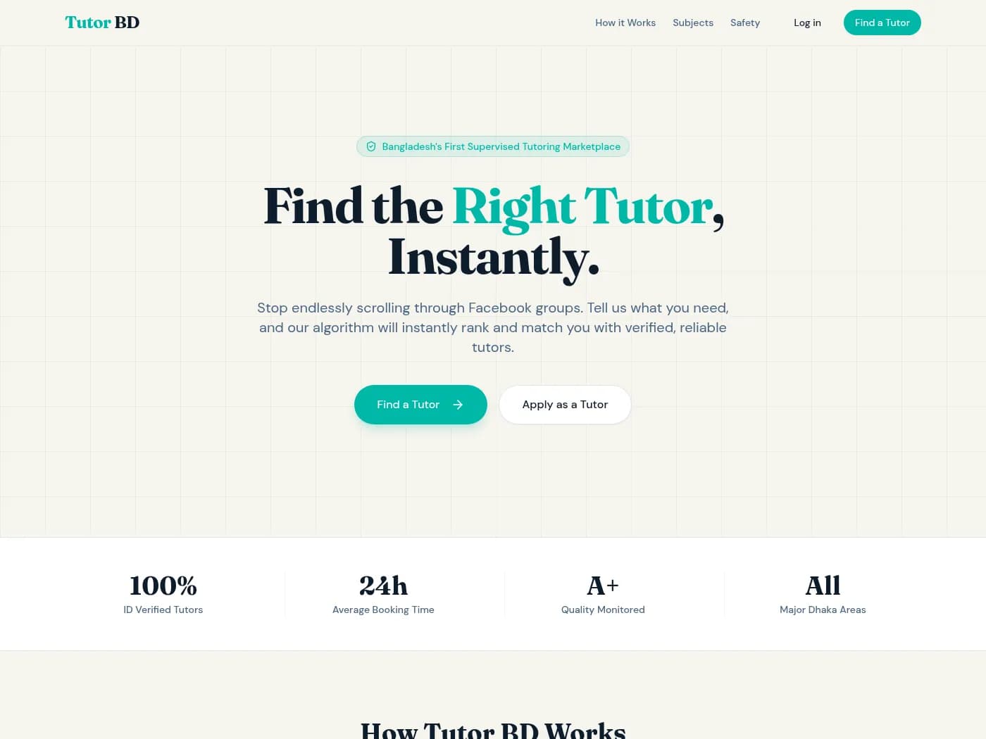 Tutor BD Match