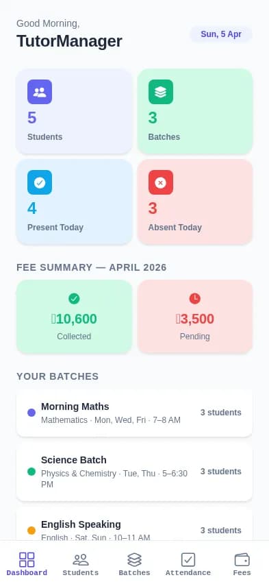 TutorManager Offline App