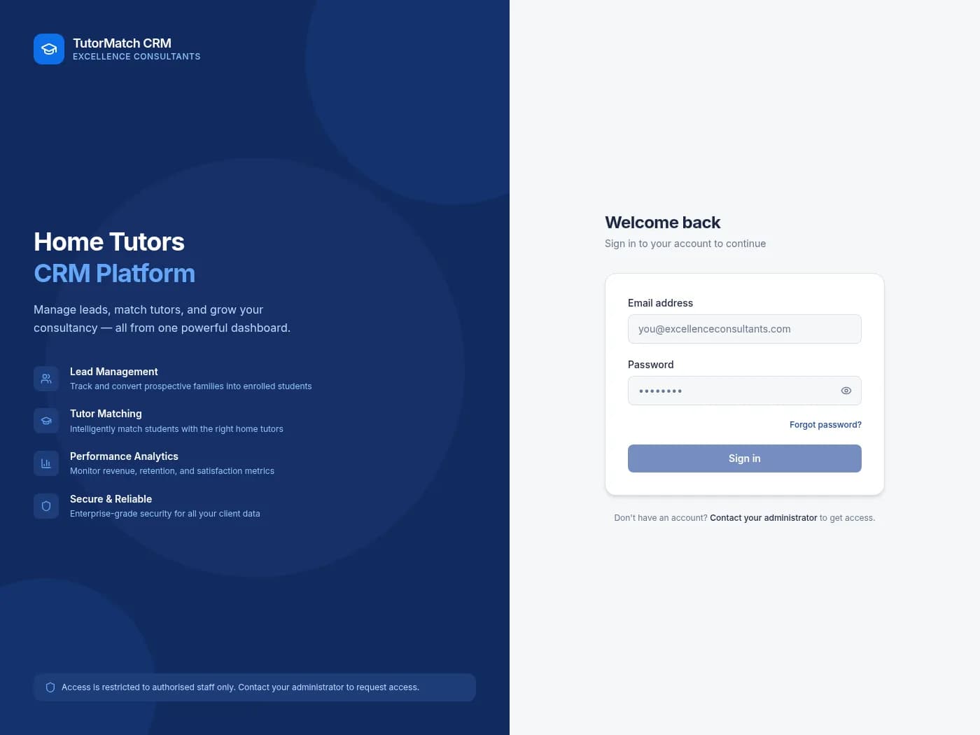 TutorMatch CRM