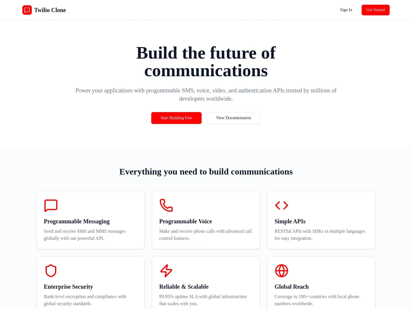 Twilio Full Clone