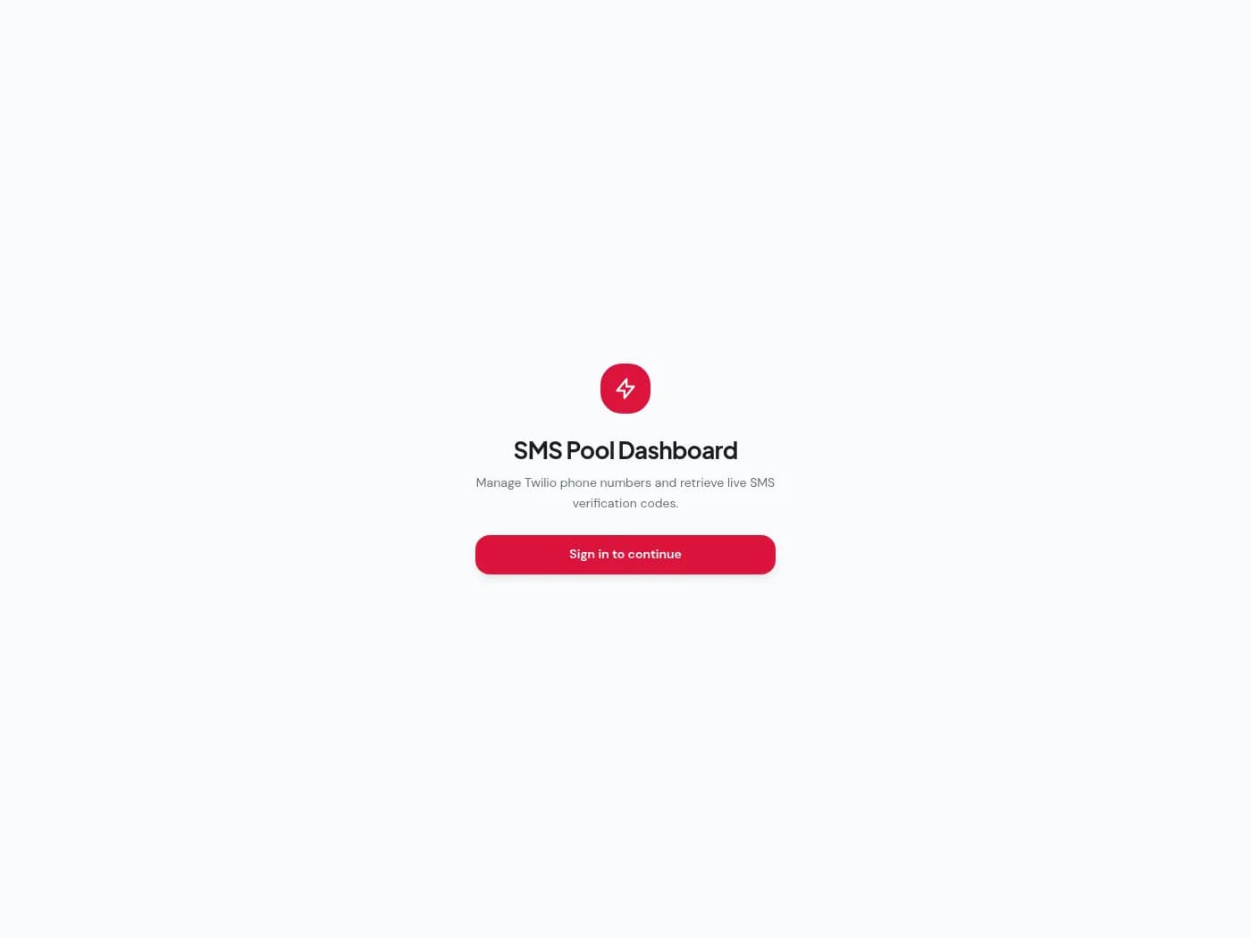 Twilio SMS Pool Dashboard