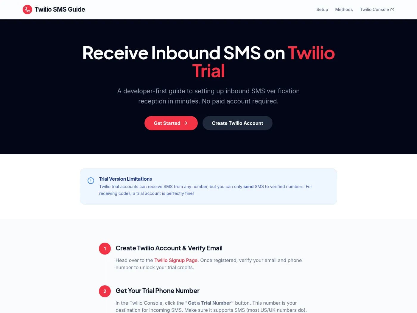 Twilio SMS Verify Guide