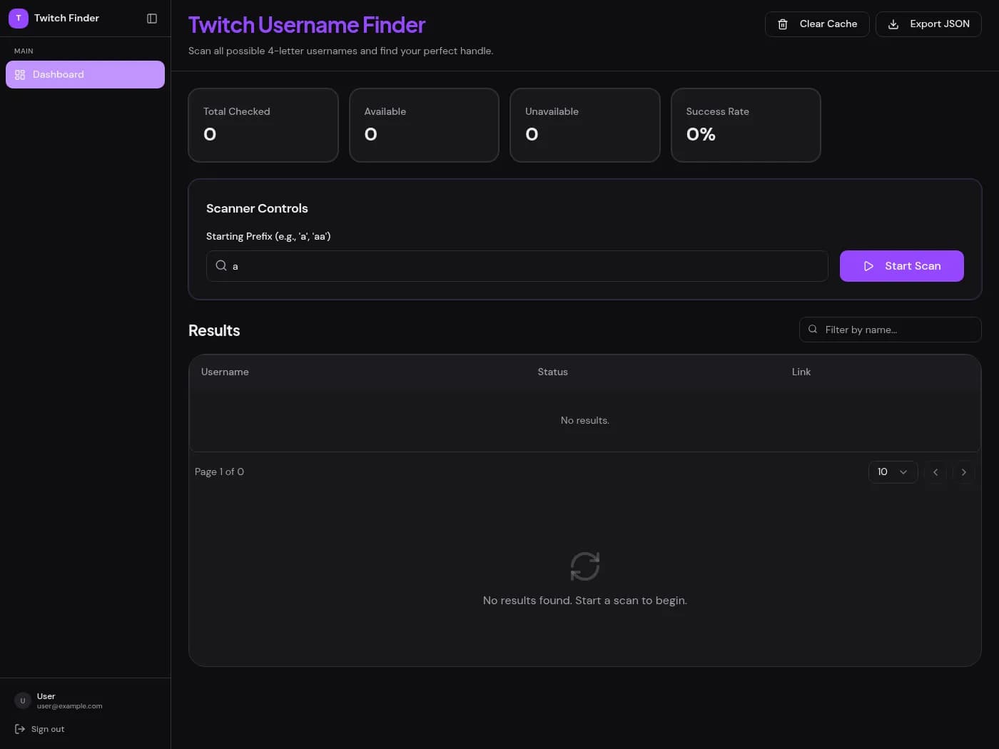 Twitch Username Finder