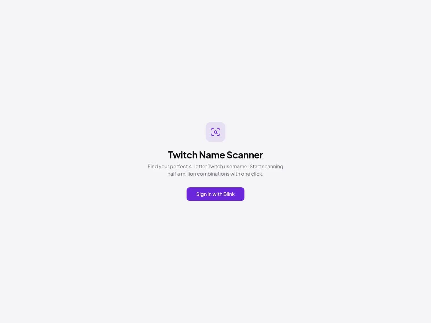 Twitch Name Scanner