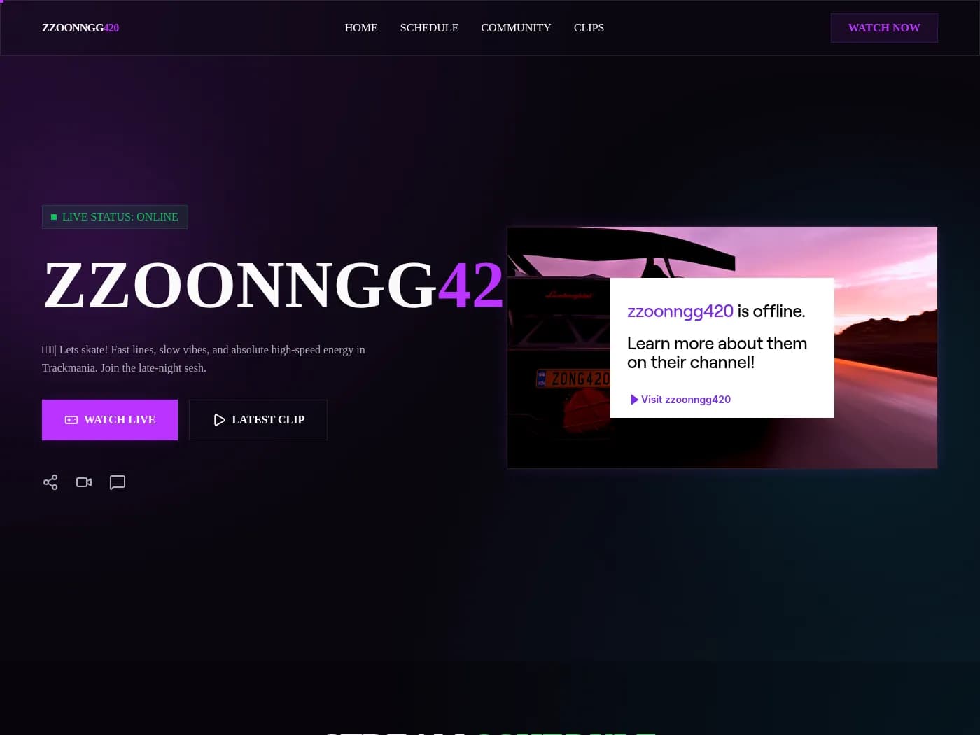 Streamer Site Launchpad