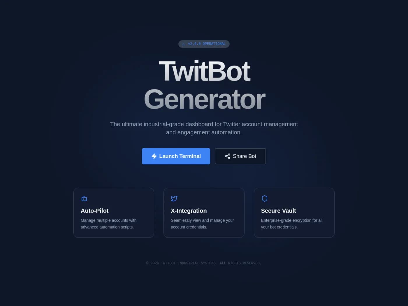 TwitBot Account Generator