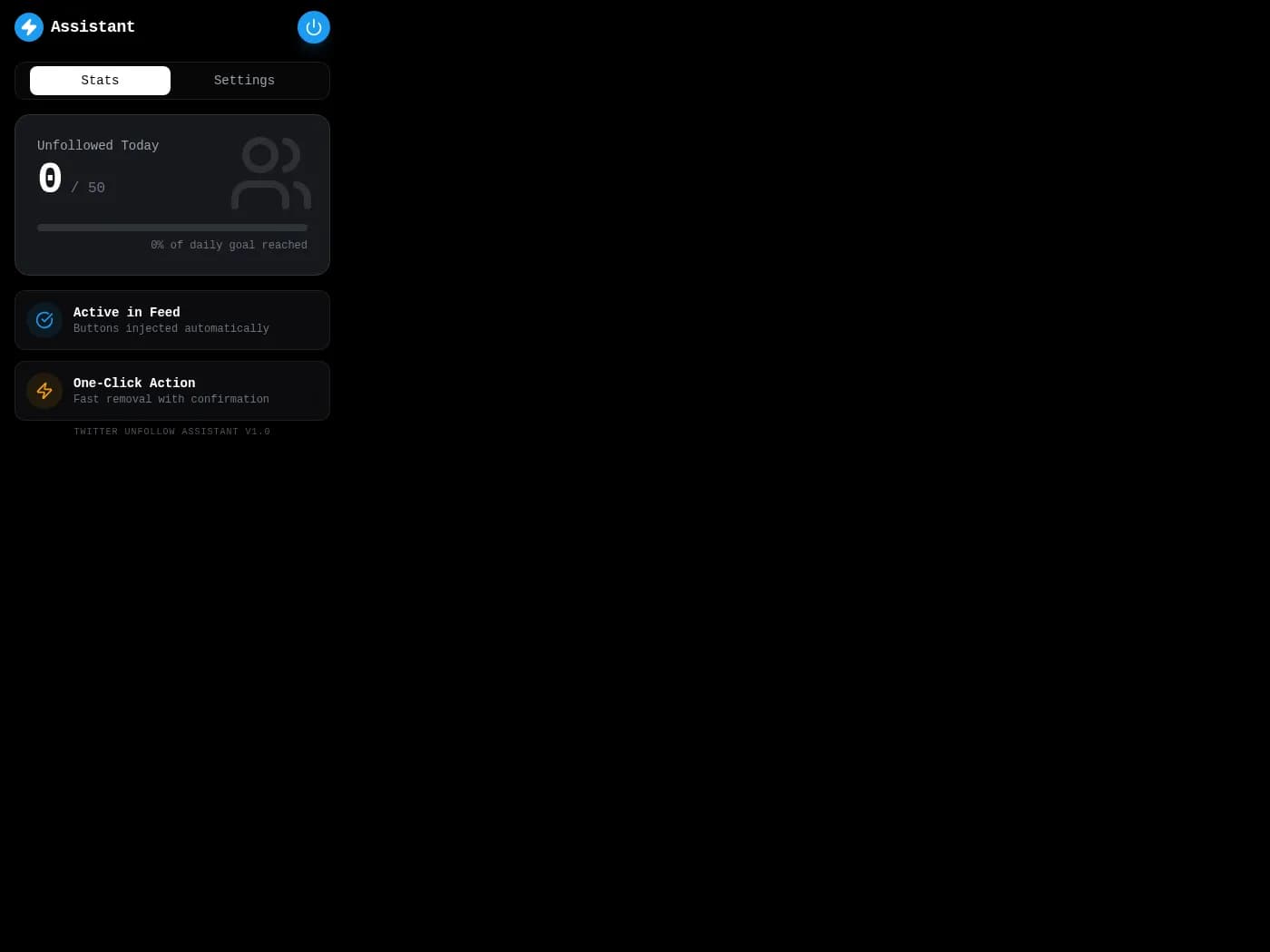 Twitter Unfollow Assistant