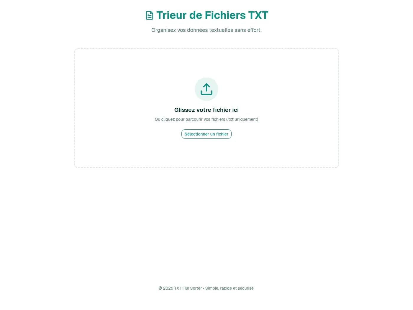 TXT File Sorter