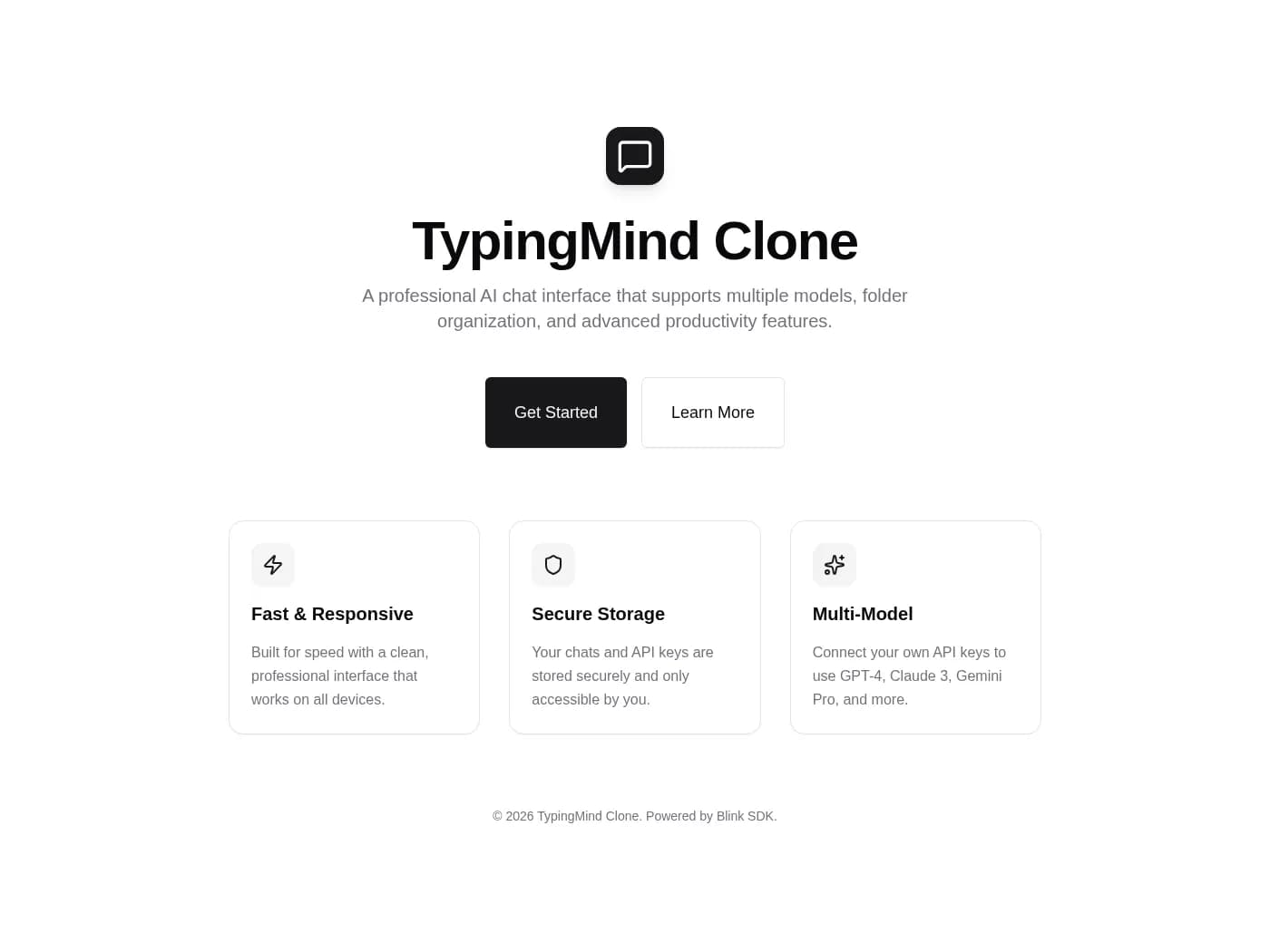 Typingmind AI Clone