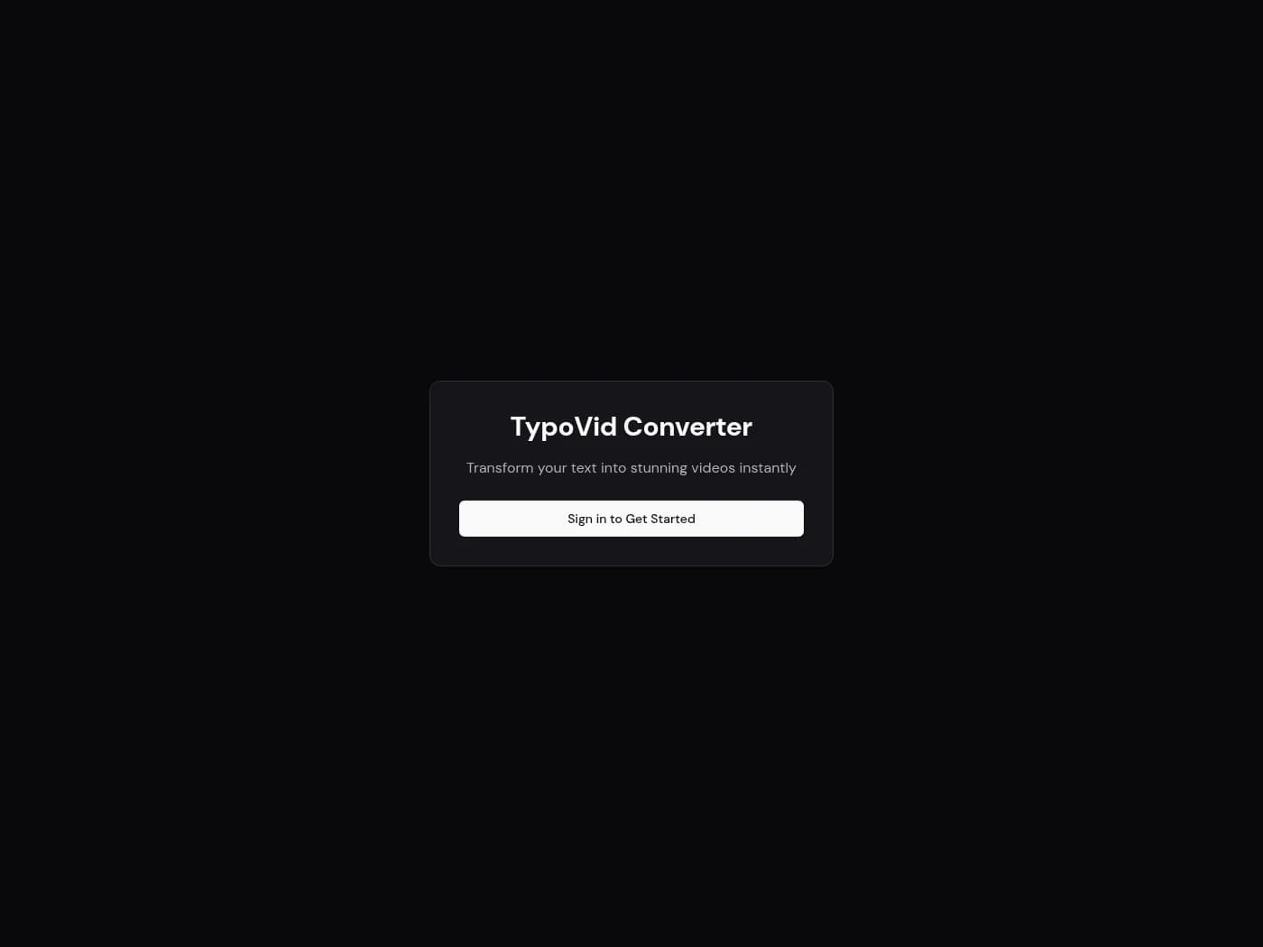 TypoVid Converter