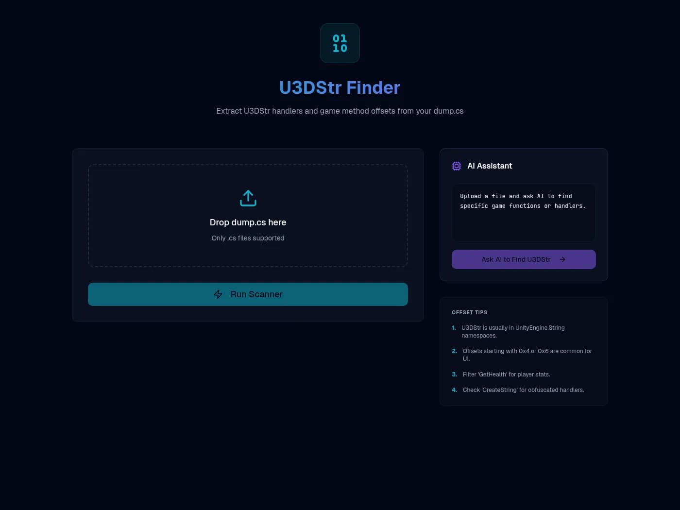 U3DStr Finder