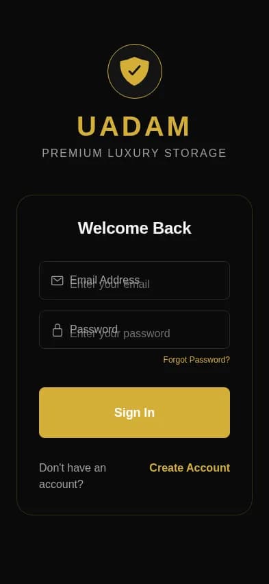 UADAM Luxury Storage App