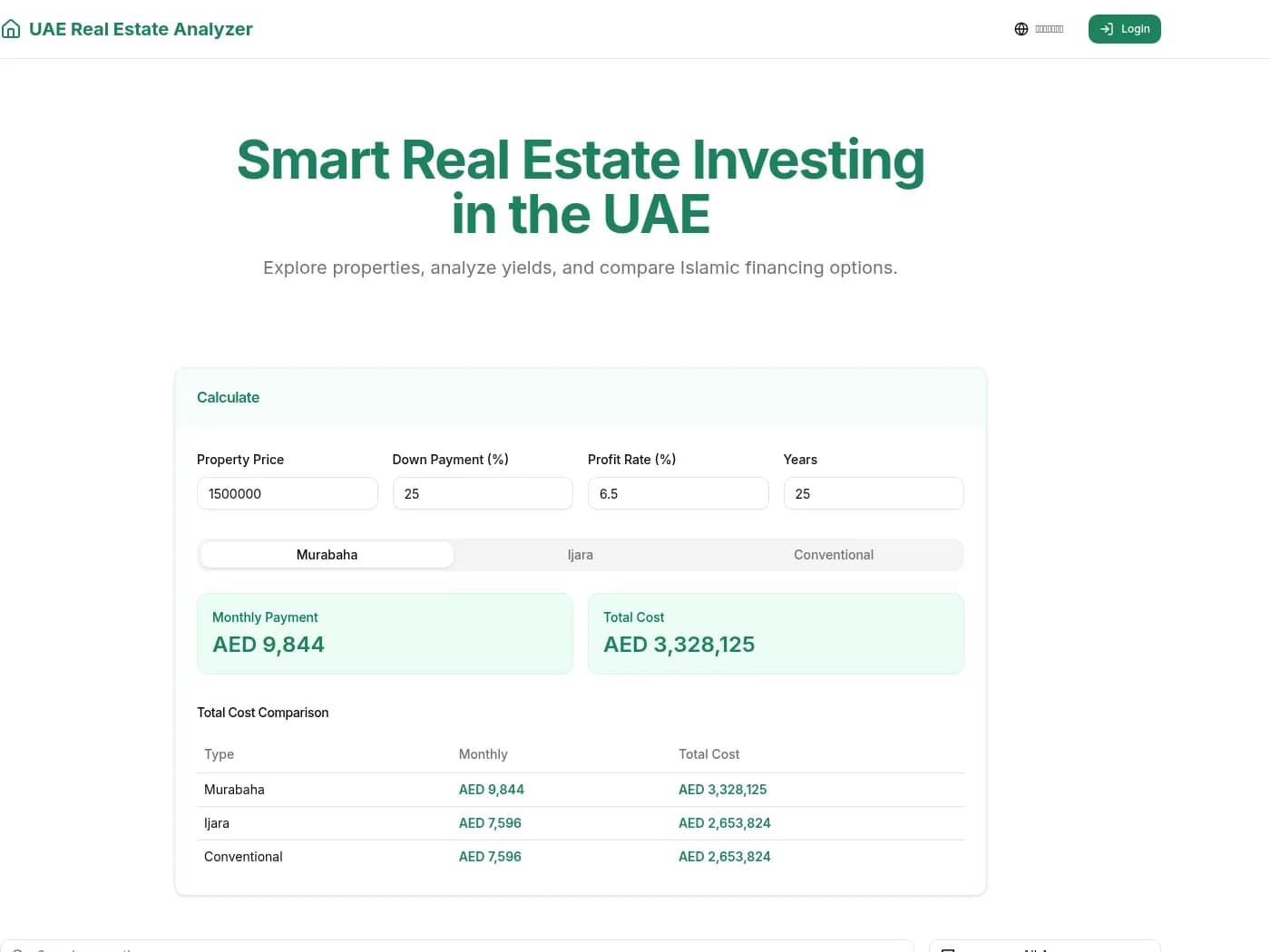 UAE Real Estate Analyzer