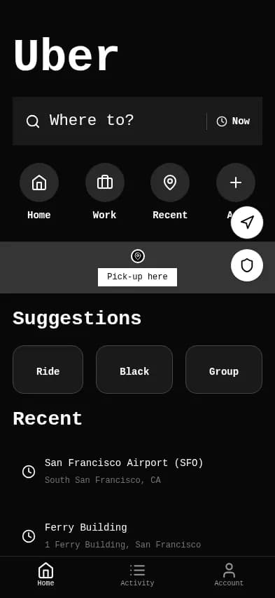 Uber Blitz App