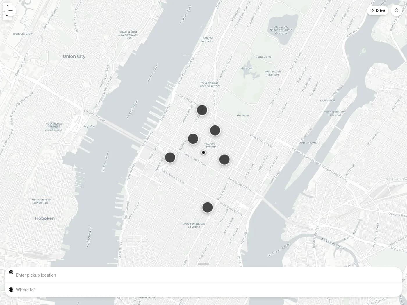 Uber Map Clone