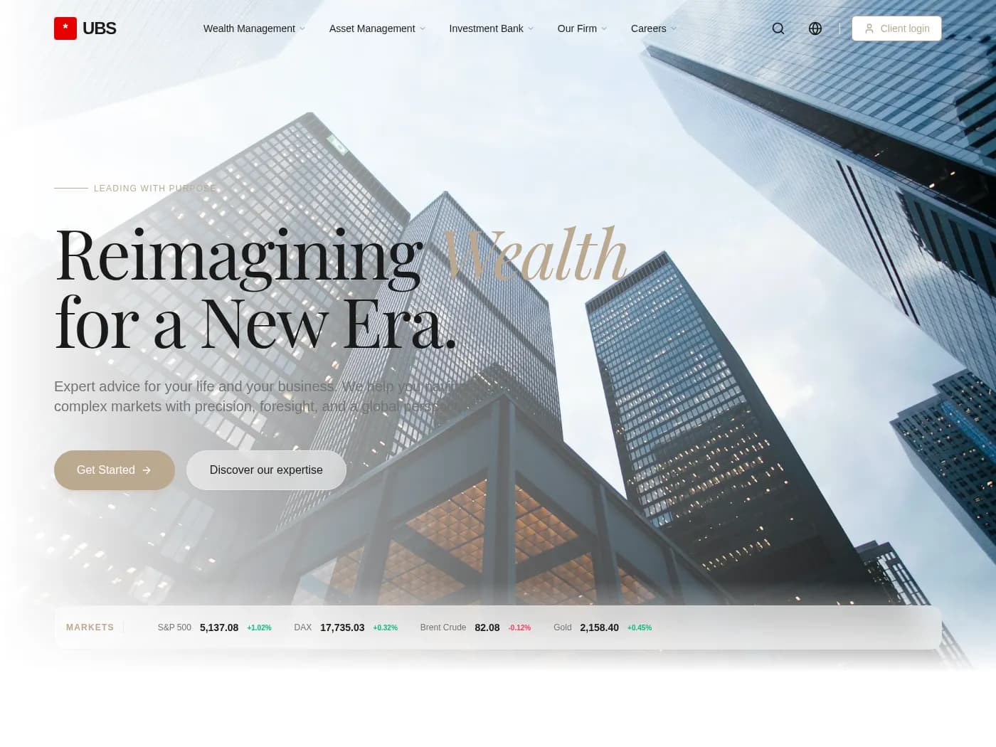 UBS Page Redesign