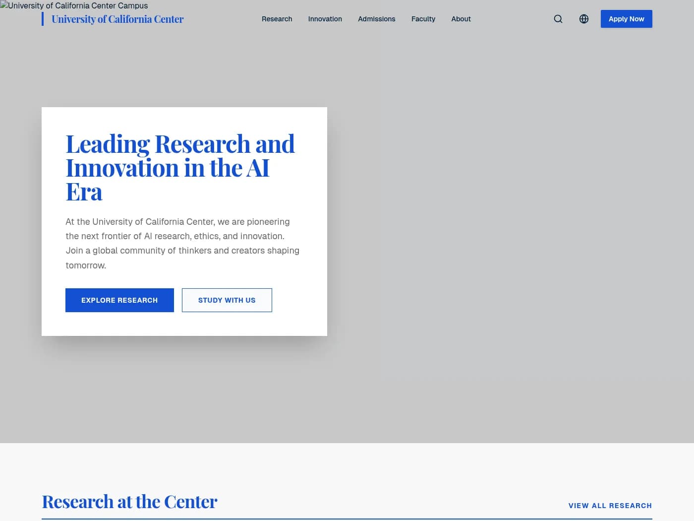 UC Centre AI Innovation Site