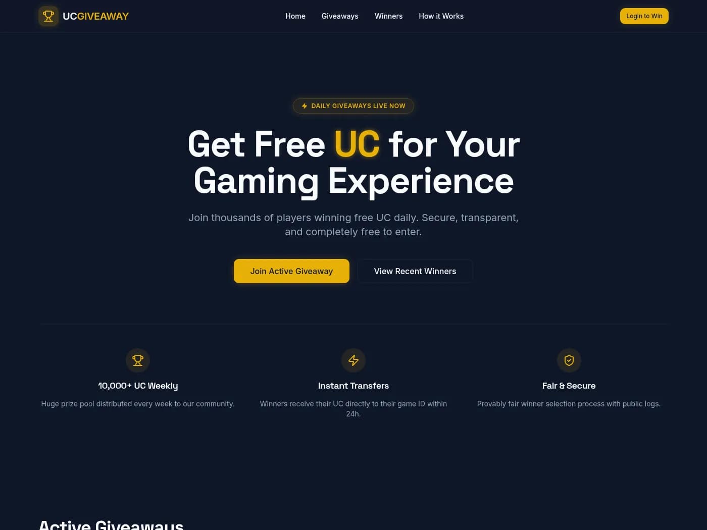 UC Giveaway Platform